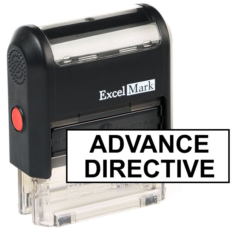 Large Advance Directive Stamp – RubberStamps.com