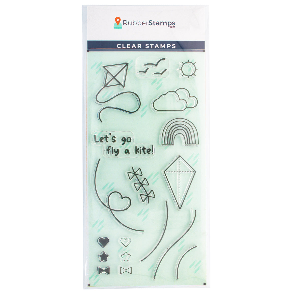 Let's Fly A Kite Clear Stamp Set - RubberStamps.com