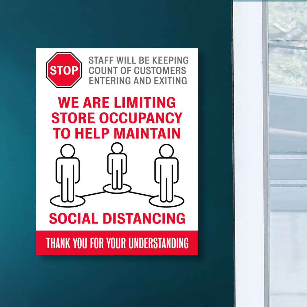 Limiting Store Occupancy Sign – RubberStamps.com