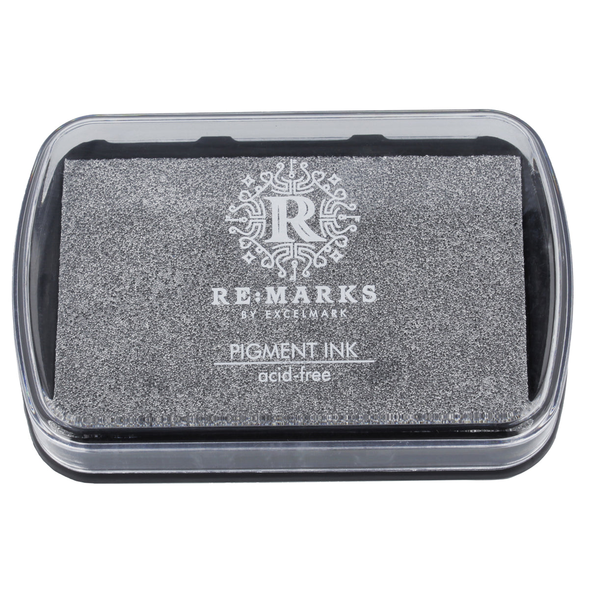 Silver Metallic Re:Marks Pigment Ink Pad (Large) – RubberStamps.com
