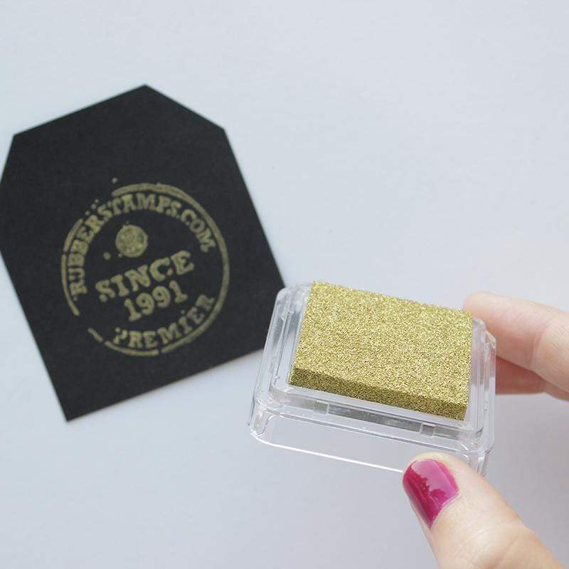 Gold Metallic Pigment Ink Pad (Small) – RubberStamps.com