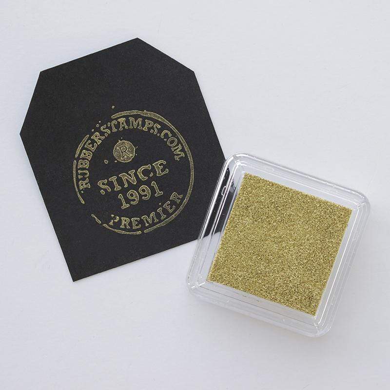Gold Metallic Pigment Ink Pad (Small) – RubberStamps.com