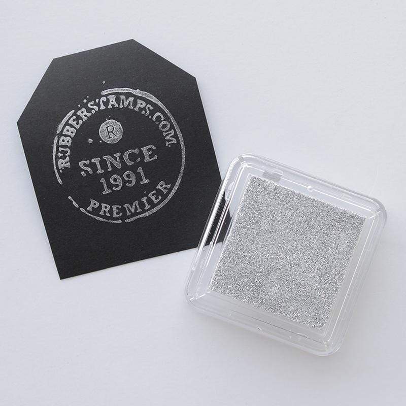 Silver Metallic Pigment Ink Pad (Small) – RubberStamps.com