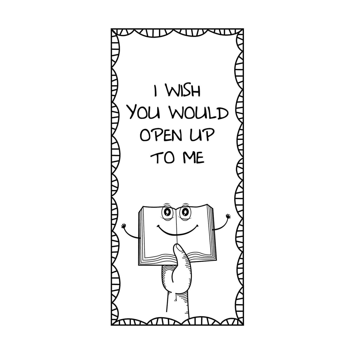 Open Up Book Stamp – RubberStamps.com