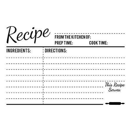 Recipe Card Stamp – RubberStamps.com