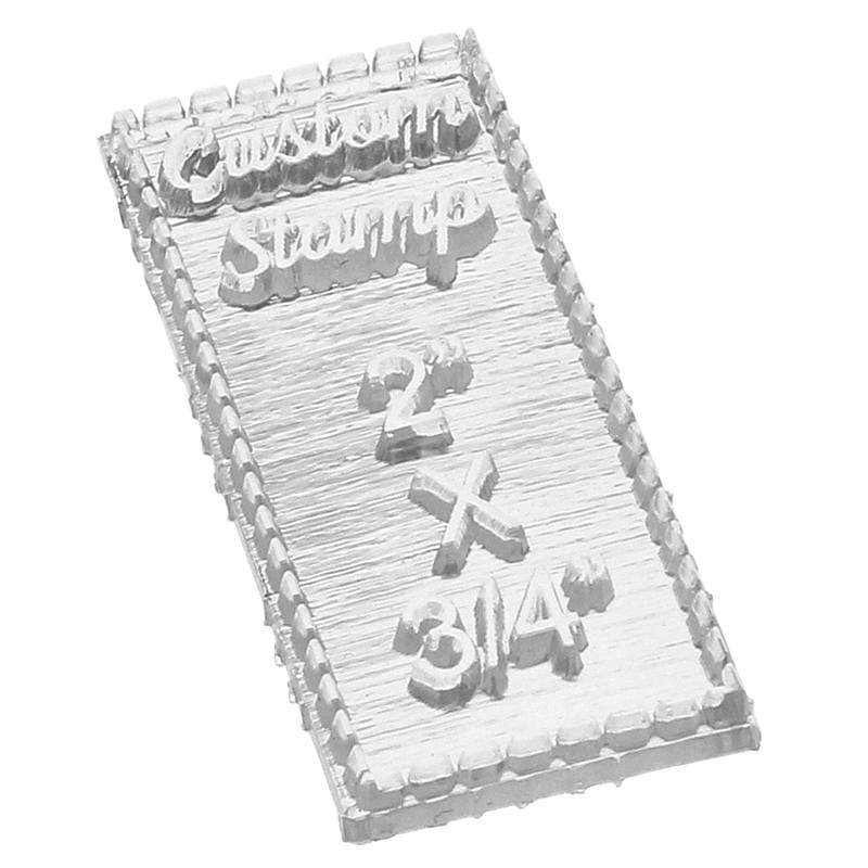 2" by 3/4" Custom Clear Stamp – RubberStamps.com