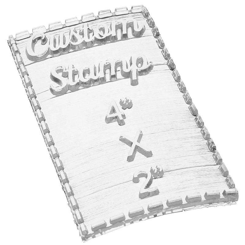 4" by 2" Custom Clear Stamp – RubberStamps.com
