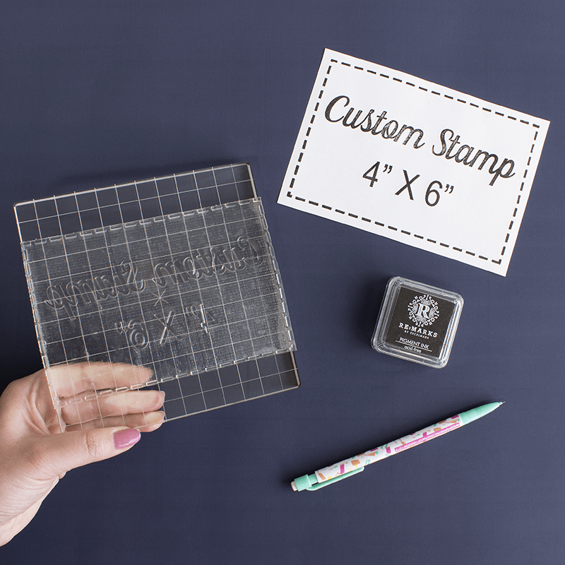 4" by 6" Custom Clear Stamp – RubberStamps.com