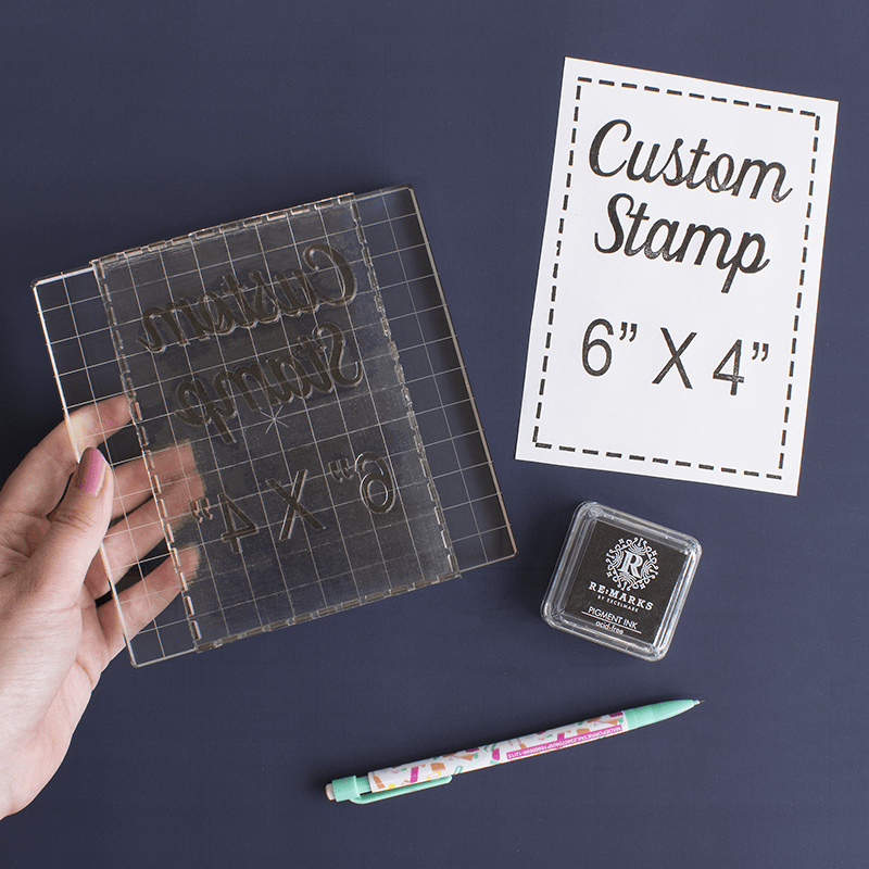 6" by 4" Custom Clear Stamp – RubberStamps.com