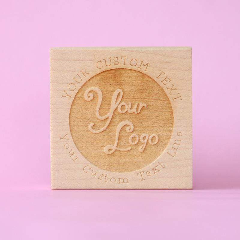 Square Wood Logo Stamp – RubberStamps.com