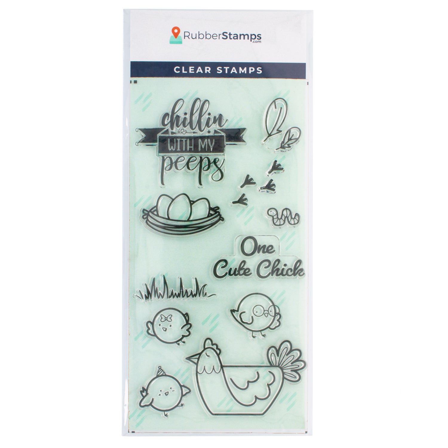 Chillin With My Peeps Clear Stamp Set - RubberStamps.com